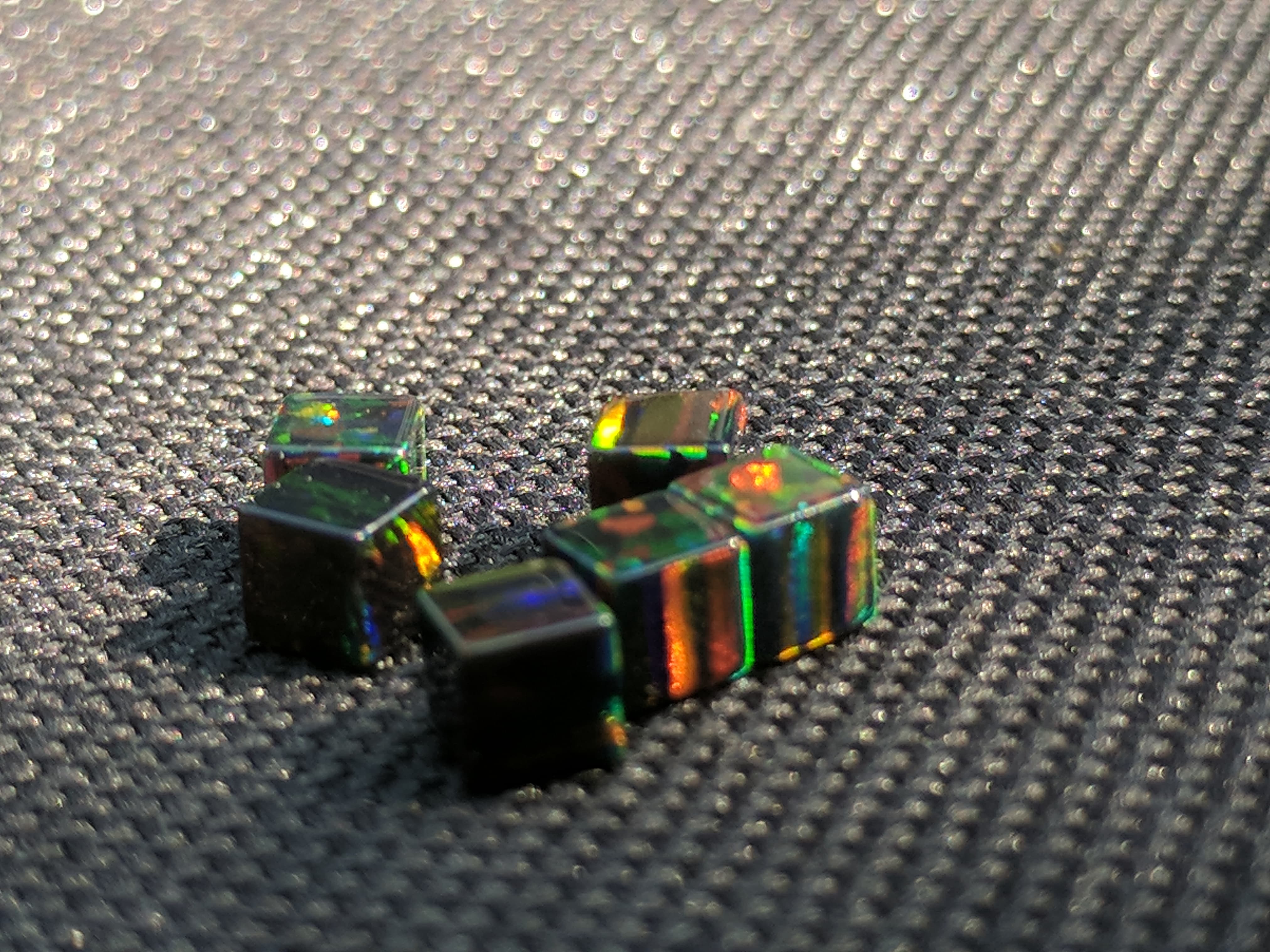 Black 4mm Cubes | UST Glass